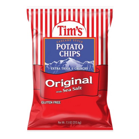 Tim's Original With Sea Salt Extra Thick & Crunchy Potato Chips - 7.5oz ...