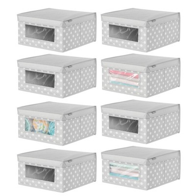 Mdesign Soft Fabric Child/kid Storage Organizer Box - 8 Pack : Target