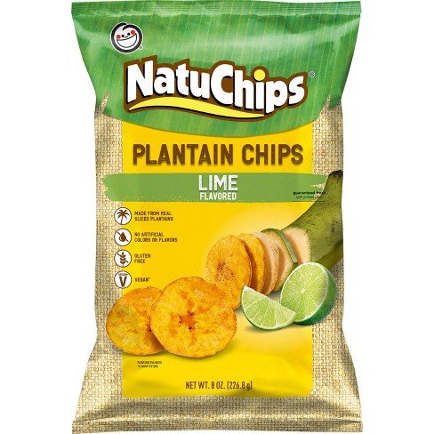 Natuchips Plantain Chips Lime Flavored - 8oz : Target