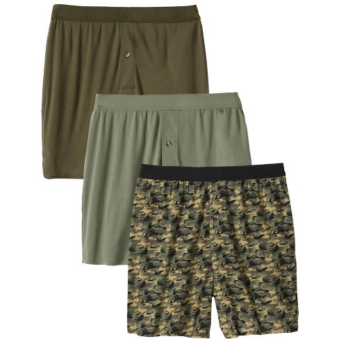 Kingsize Men's Big & Tall Cotton Boxers 3-pack - Xl, Hunter Camo Pack ...