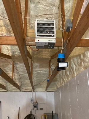 Newair Hardwired Electric Garage Heater, Ceiling Mounted With ...