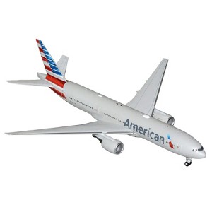 Boeing 777-200ER Commercial Aircraft "American Airlines" Silver with ...