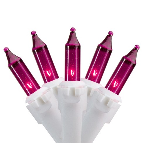 Northlight 50ct Mini String Lights Purple - 10' White Wire : Target