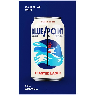 Blue Point Toasted Lager Beer - 15pk/12 Fl Oz Cans : Target