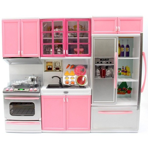 Az Import Battery Operated Modern Kitchen Playset W/ Oven And Fridge ...