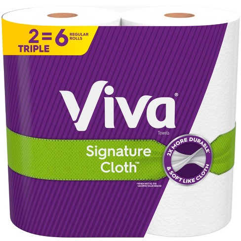 Viva Signature Cloth Choose-a-sheet Paper Towels - 2 Triple Rolls : Target