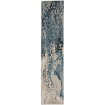 Nourison Maxell Abstract Cloud Indoor Area Rug Flint 2'2" X 10' : Target