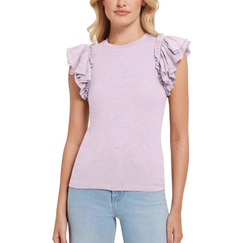 Women's Double Ruffle Shell Top - Goldie S : Target