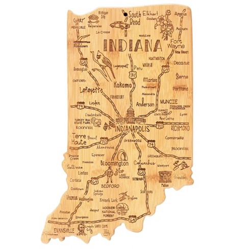 Totally Bamboo Destination Indiana Serving And Cutting Board : Target