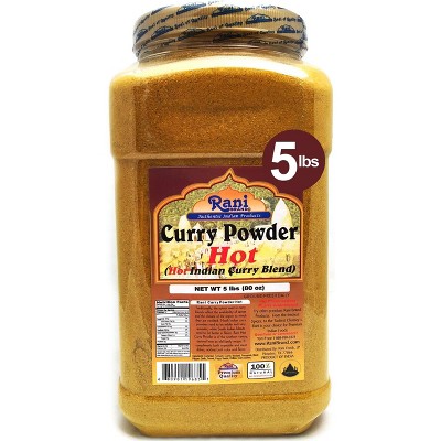 Organic Curry Powder Hot, Indian 9-spice Blend - 16oz (1lb) - Rani ...