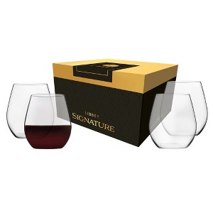 Libbey Signature Kentfield Stemless Wine Glasses, 18 Ounce, Set of 4 ...