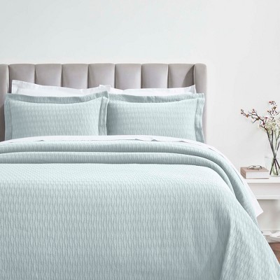 Classic Diamond Weave Cotton Blanket, California King, Merritt Blue ...