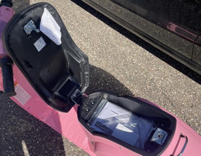 Hyper Blush Retro Scooter 24 Volt Battery Powered Electric Scooter With ...