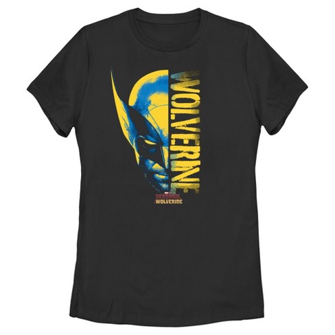 Women's Marvel: Deadpool & Wolverine Half Face T-shirt - Black - X ...