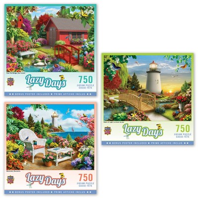 Masterpieces Puzzle Bundle - The 80's 3-pack 500 Piece Jigsaw Puzzles ...