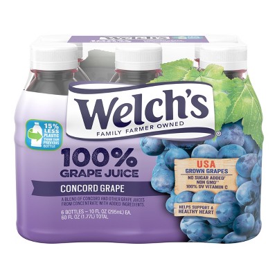 Welch's Concord Grape Juice - 6pk/10 Fl Oz Bottles : Target