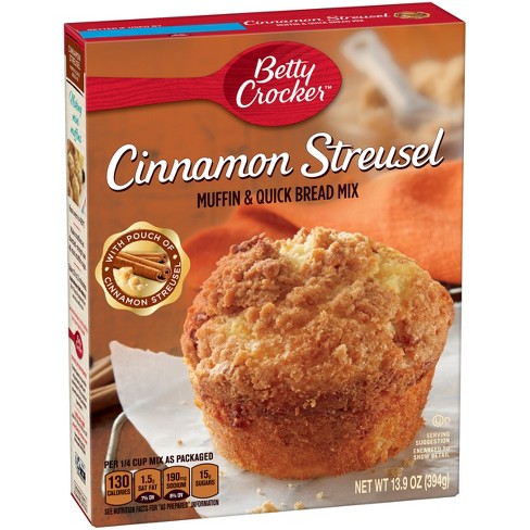 Betty Crocker Cinnamon Streusel Muffin Mix - 13.9oz : Target