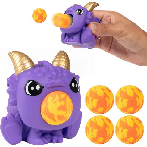 Hog Wild Pee Wee Dragon Ball Popper Toy - W 4 Soft Foam Balls - Squeeze ...