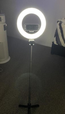 Tripod Selfie Stick With Led Ring Light - Heyday™ Black : Target