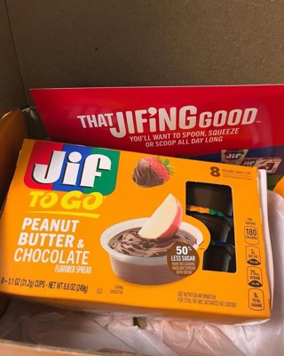 Jif To Go Peanut Butter & Chocolate Flavored Spread - 8.8oz/8ct : Target