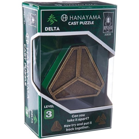 Bepuzzled Delta Hanayama Cast Metal Brain Teaser Puzzle, Level 3, Ages ...
