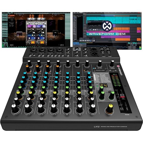 Harbinger Lx12 12-channel Analog Mixer With Bluetooth, Fx And Usb Audio ...