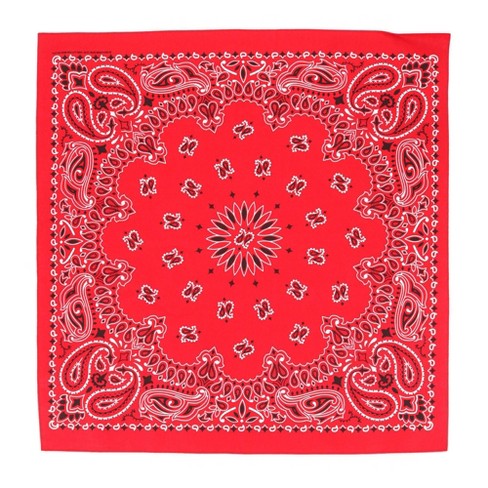 Ctm Unisex Cotton Giant-danna 35 Inch Large Bandanas, Red : Target