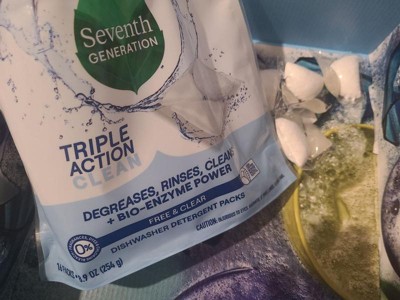 Seventh Generation Triple Action Clean Dishwasher Detergent Packets ...