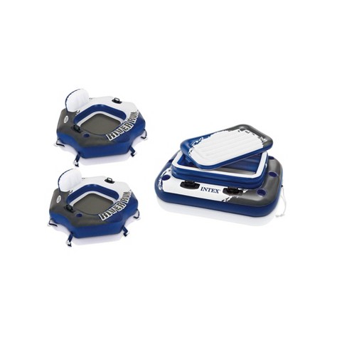 Intex River Run Single Person Inflatable Floating Pool Chairs (set Of 2 ...