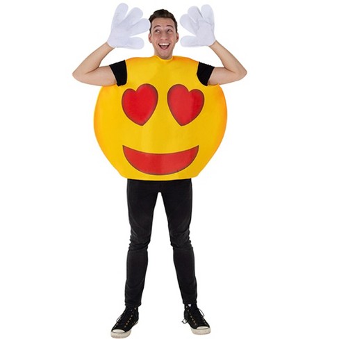 Dress Up America Smiley Heart Emoji Costume Tunic - Adults : Target