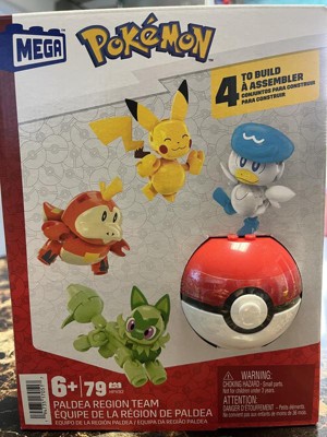 Mega Pokemon Paldea Region Team Building Toy Kit - 79pcs : Target