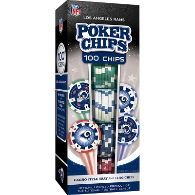 Masterpieces Casino Style 100 Piece Poker Chip Set - Nfl Kansas City ...