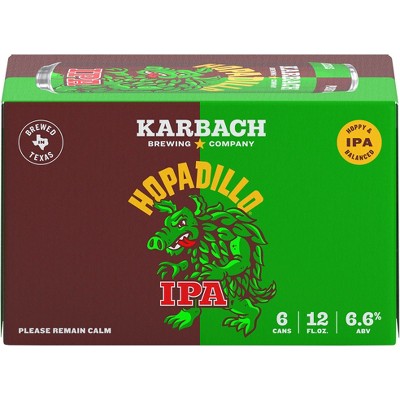 Karbach Hopadillo Ipa Beer - 6pk/12 Fl Oz Cans : Target