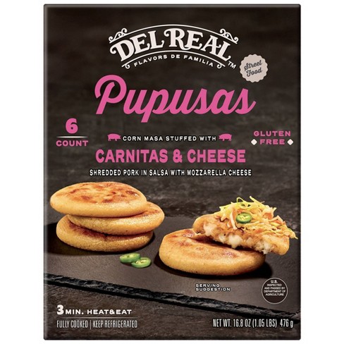 Del Real Foods Mini Pupusas Carnitas & Cheese - 16.8oz : Target