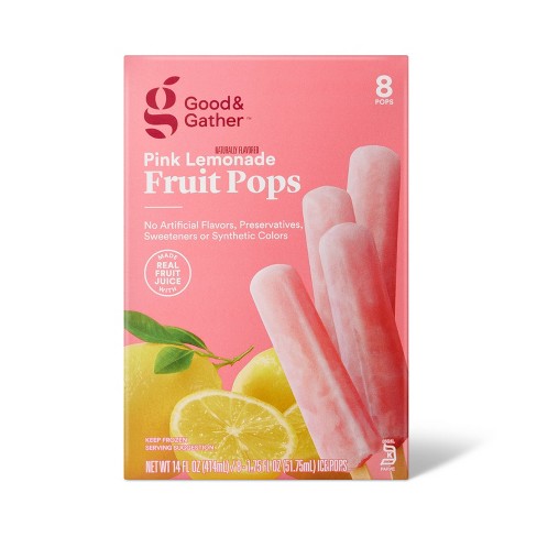 Frozen Pink Lemonade Fruit Pops - 14oz/8ct - Good & Gather™ : Target
