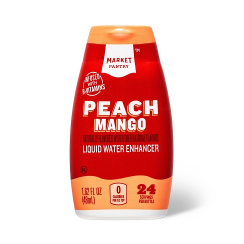 Peach Mango Liquid Water Enhancer Drops - 1.62 Fl Oz - Market Pantry ...