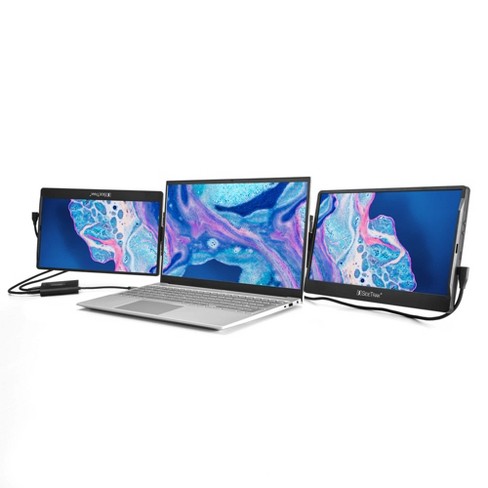Sidetrak Swivel 12.5 Triple Portable Monitor For Laptop With Powered ...