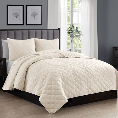 Swift Home | Essential Diamond Stitched 3-piece Quilt Set : Target