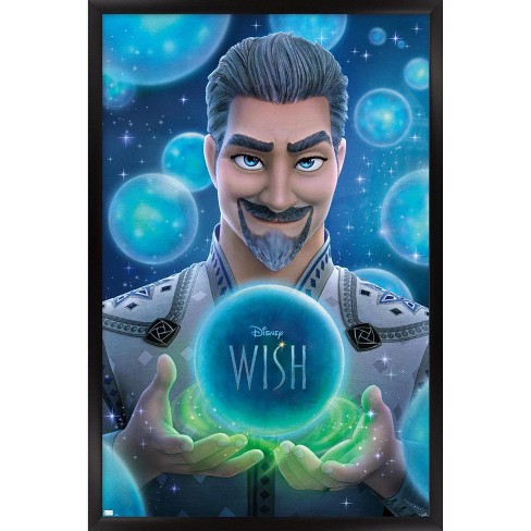 Trends International Disney Wish - King Magnifico One Sheet Framed Wall ...