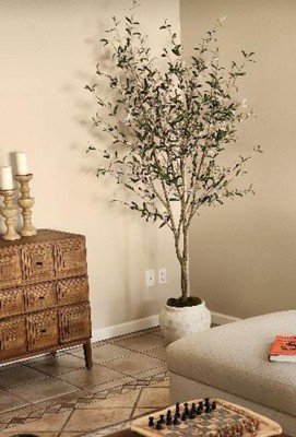 93" Artificial Olive Tree - Threshold™ Designed With Studio Mcgee: No ...