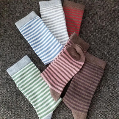 Women's Striped 6pk Crew Socks - A New Day™ Assorted Colors 4-10 : Target