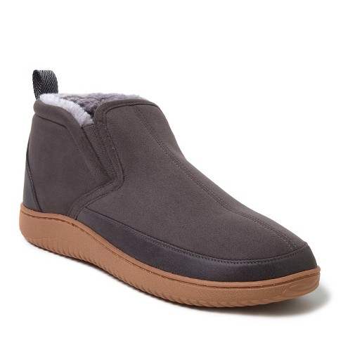 Dearfoams Men's Spencer Microsuede Bootie House Shoe Slipper Boot ...