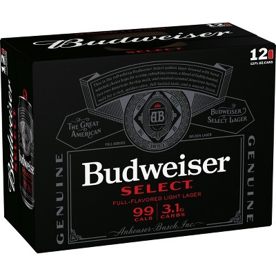 Budweiser Select Full-flavored Light Lager Beer - 12pk/12 Fl Oz Cans ...