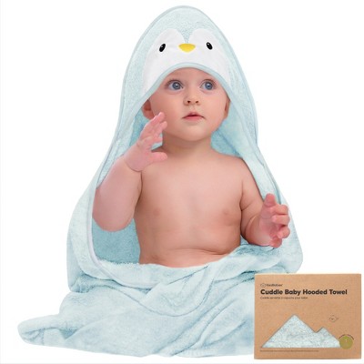 Keababies Cuddle Baby Hooded Towel, Organic Baby Bath Towel, Hooded ...