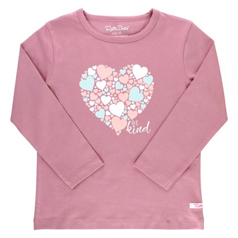 Rufflebutts Girls Graphic Tee - Mauve : 4t : Target