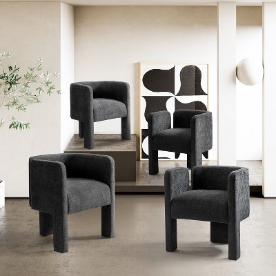 Elias Dining Chair with Three-legged Design,Set of 6 | ARTFUL LIVING ...