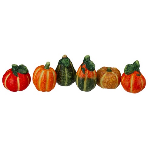 Northlight 6pc Fall Harvest Ceramic Pumpkins Decoration Set : Target
