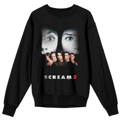 Scream 1-3 Scream 2 Movie Poster Crew Neck Long Sleeve Black Adult ...
