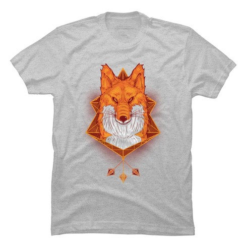 Men's Design By Humans Firefox Stare By Sayahelmi T-shirt - Athletic ...