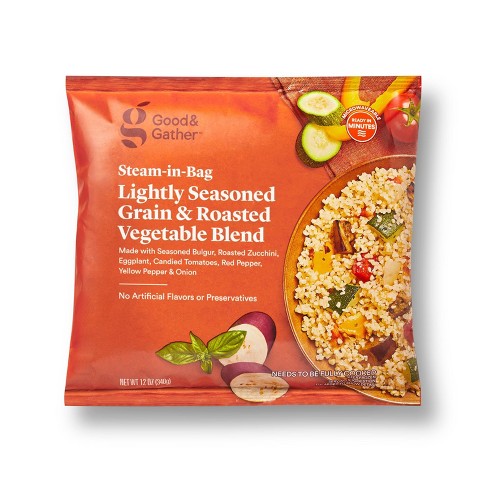 Frozen Lightly Seasoned Grain & Grilled Vegetable Blend - 12oz - Good ...
